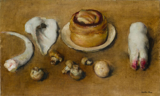 Vaes, W. | Stilleven met pasteitje, varkenspoot en champignons ...